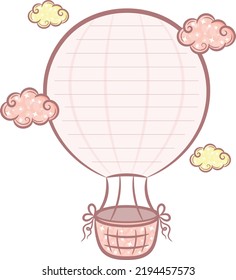 Set Sticky Balloons Letter Notes Writing Stock Vector (Royalty Free ...
