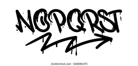 Set Street Type Calligraphy Design Alphabet Stock Vector (Royalty Free ...