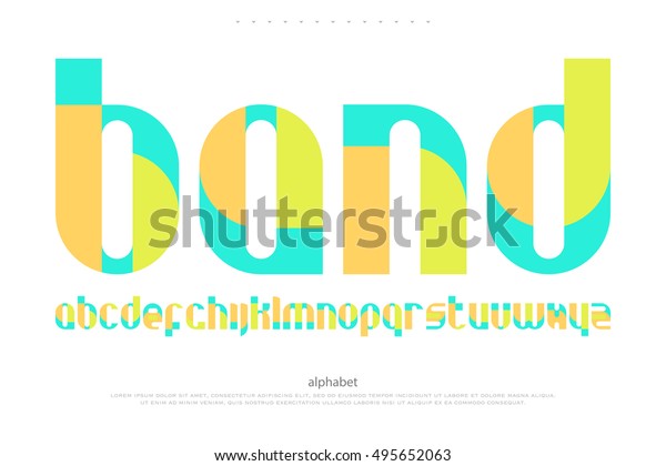Set Stylized Alphabet Letters Isolated On 库存矢量图（免版税）495652063 ...