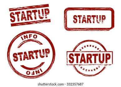 Set Stylized Stamps Showing Term Premiere Stock Vector (Royalty Free ...