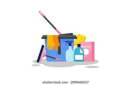 Set Surface Cleaning Equipment Logo Stock Vector (Royalty Free ...