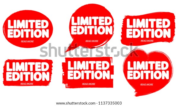 Set Tags Limited Edition Banners Design Stock Vector (Royalty Free ...