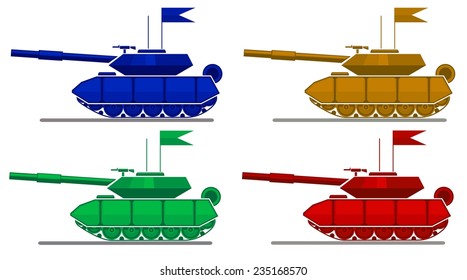 Set Tank Signs Vector Illustration Stock Vector (Royalty Free) 235168570