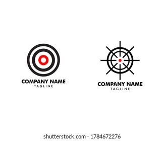 Set Target Icon Logo Design Template Stock Vector (Royalty Free ...