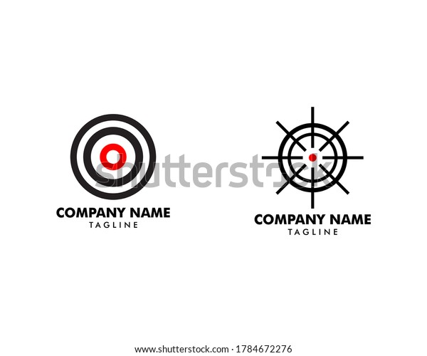 Set Target Icon Logo Design Template Stock Vector (Royalty Free ...