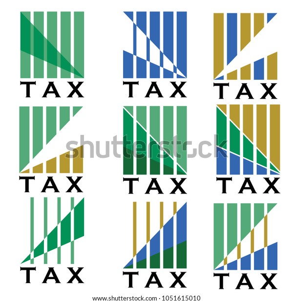 Set Tax Service Vector Logo Symbol Stock Vector (Royalty Free ...