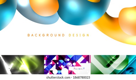 Set Techno Backgrounds Internet Concepts Vector Stock Vector (Royalty Free) 1868780023 ...