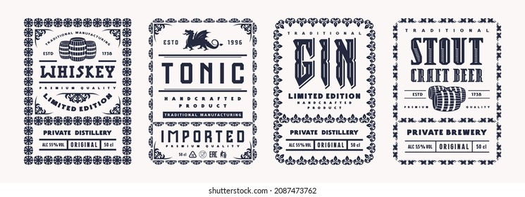 2,248 Tonic Label Stock Vectors, Images & Vector Art | Shutterstock