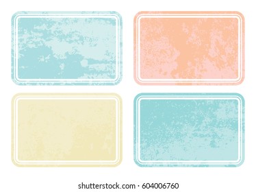 Set Templates Color Rectangle Retro Vintage: เวกเตอร์สต็อก (ปลอดค่า ...