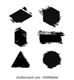 Set Templates Logos Ink Abstract Stains Stock Vector (Royalty Free ...