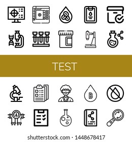 Set Test Icons Such Cmyk Laboratory Stock Vector (Royalty Free ...