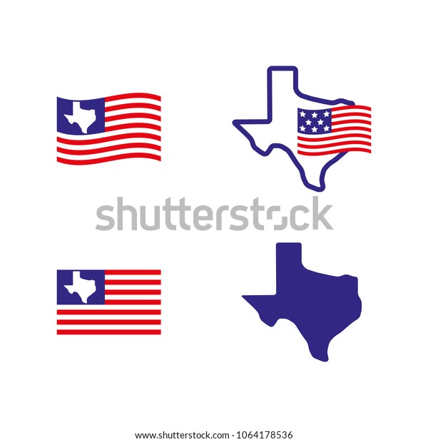 Set Texas State Icons Stock Vector (Royalty Free) 1064178536 | Shutterstock