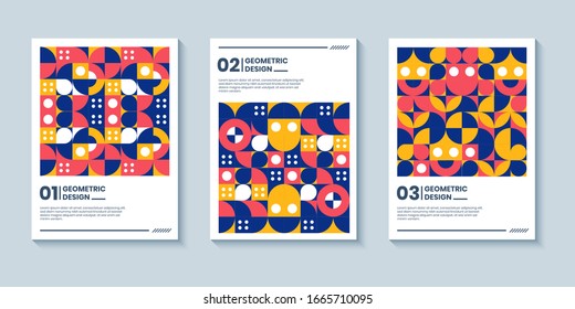 Set Three Abstract Retro Style Covers Stock Vector (Royalty Free ...
