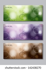 Set Three Backgrounds Abstract Design Stock Vector (Royalty Free ...