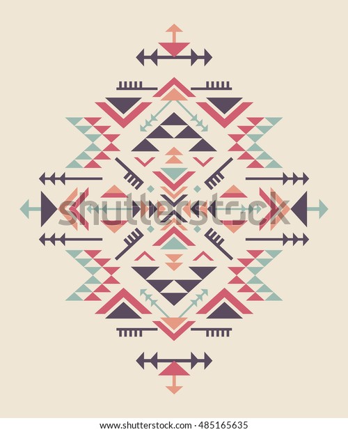 Set Three Colorful Ethnic Pattern Element Stock Vector (Royalty Free ...