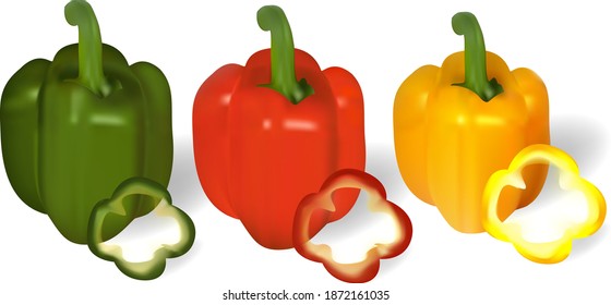 781 3 Color Peppers Stock Vectors, Images & Vector Art | Shutterstock