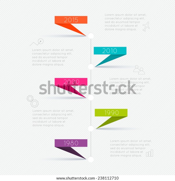 Set Timeline Infographic Design Templates Diagrams Stock Vector ...