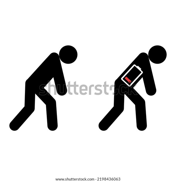 Set Tired Man Icon Sleep Emotion Stock Vector (Royalty Free) 2198436063 ...