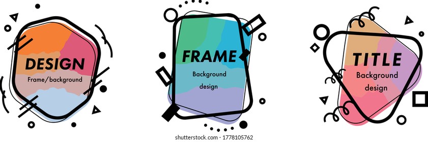 Set Title Index Template Frame Decoration Stock Vector (Royalty Free ...