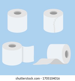 Set Toilet Paper Rolls Different Positions Stock Vector (Royalty Free ...