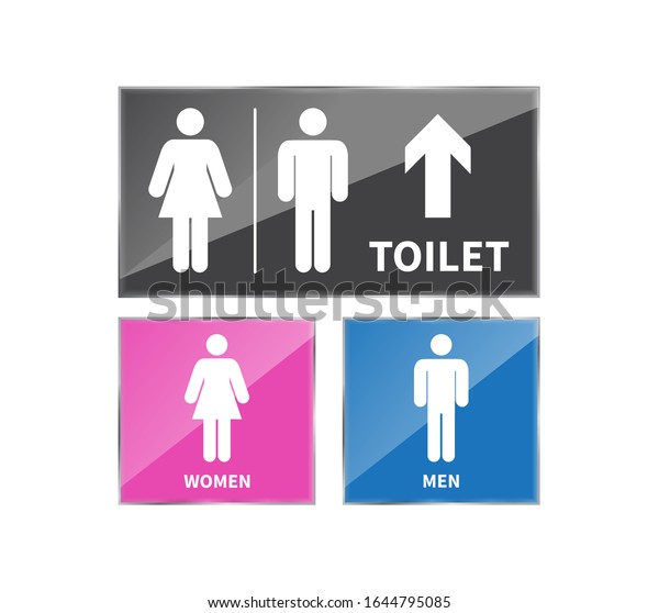 Set Toilet Signs Vector Illustration Stock Vector (Royalty Free ...