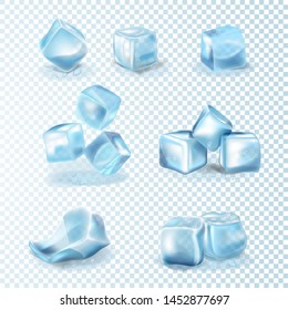 Cubos de hielo aislados en ilustración: vector de stock (libre de ...