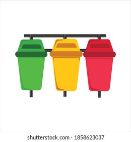 Set Trash Can Illustration 2d Hd Stock Vector (Royalty Free) 1858623037 ...