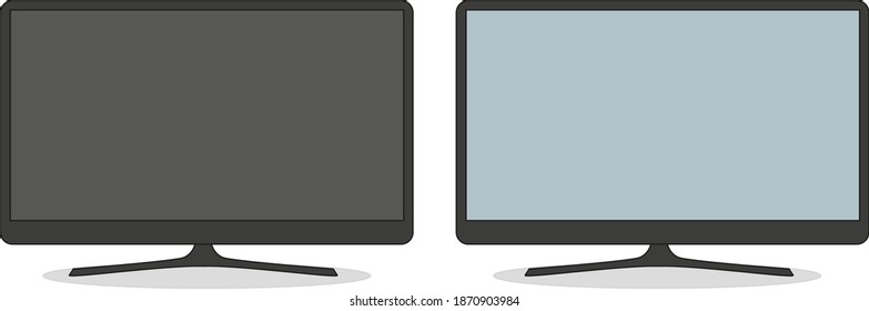 Set Tv Line Drawing Stock Vector (Royalty Free) 1870903984 | Shutterstock