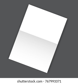 Set Two Blank Folded Paper Page Stock Vector (Royalty Free) 767993371 ...