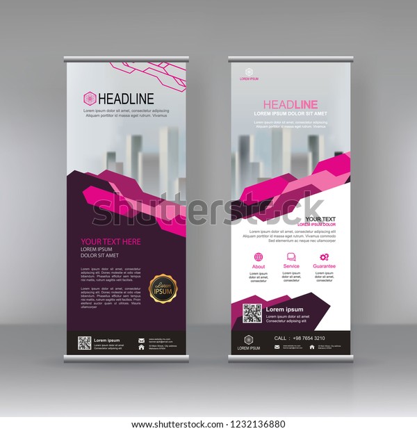 Set Two Side Vertical Banners Brochure Stock Vector (Royalty Free ...