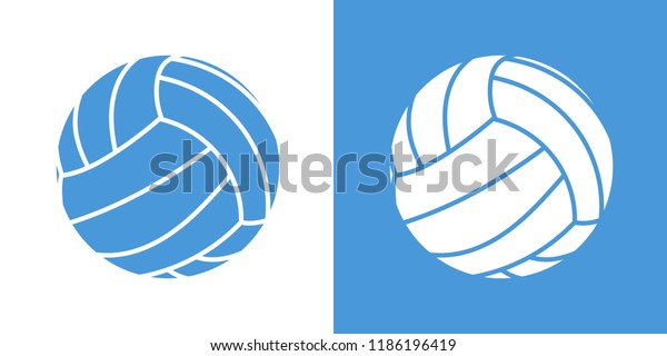 Set Two Variants Simple Volleyball Ball Stock Vector (Royalty Free ...