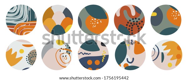 Set Various Abstract Highlight Cover Stories Stock Vector (Royalty Free ...