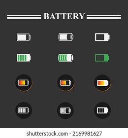 Set Various Battery Templates Stock Vector (Royalty Free) 2169981627 ...