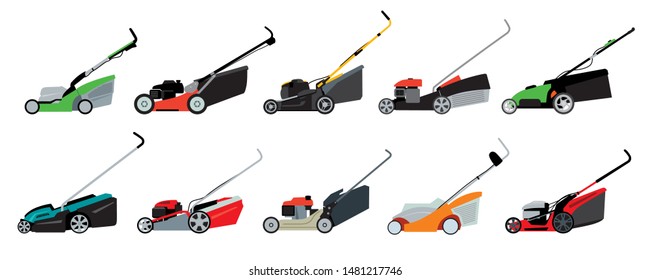 Set Various Lawn Mowers Vector Full 스톡 벡터(로열티 프리) 1481217746 | Shutterstock