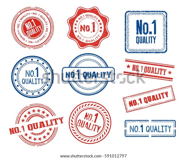 Set Various Number 1 No 1 Stock Vector (Royalty Free) 591012797