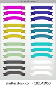 Set Vector Ad Ribbons Illustration Stock Vector (Royalty Free ...