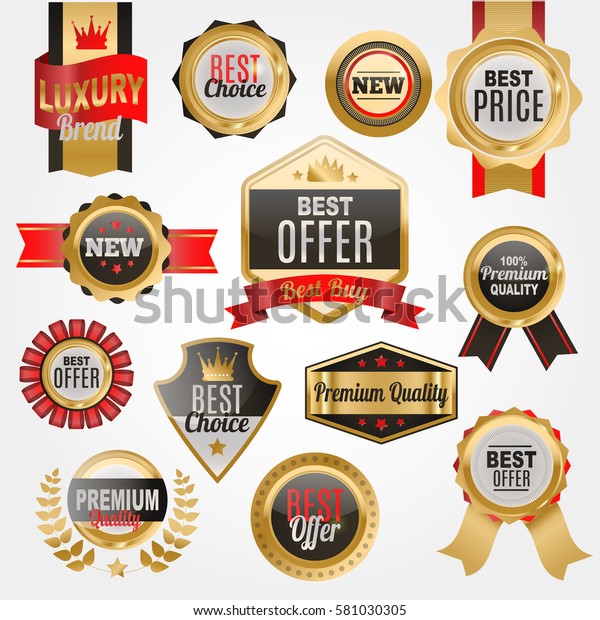 Set Vector Badges Shop Product Sale Stock Vector (Royalty Free ...