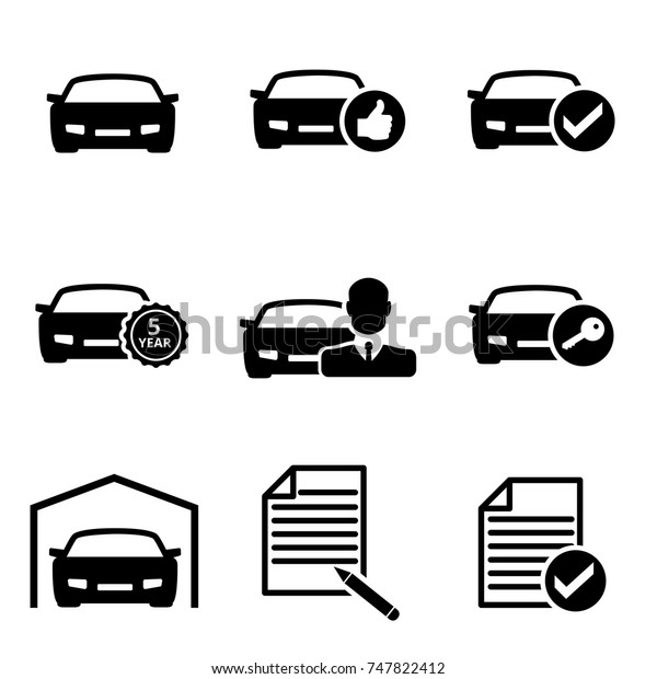 Set Vector Car Icons Buying Car Stock Vector (Royalty Free) 747822412 ...