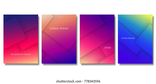 Set Vector Colorful Brochure Templates Abstract Stock Vector (Royalty ...