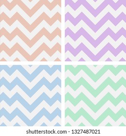 Set Vector Colorful Pastel Chevron Sign Stock Vector (Royalty Free ...