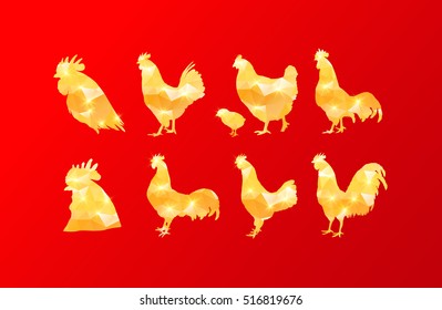 Set Chicken Icons Stock Vector (Royalty Free) 1182914311 | Shutterstock