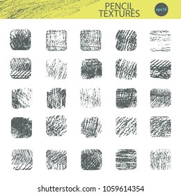 Set Vector Grungy Graphite Pencil Textures Stock Vector (Royalty Free ...