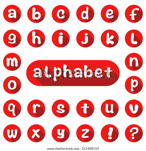 Set Vector Icons Letters English Alphabet Stock Vector (Royalty Free ...