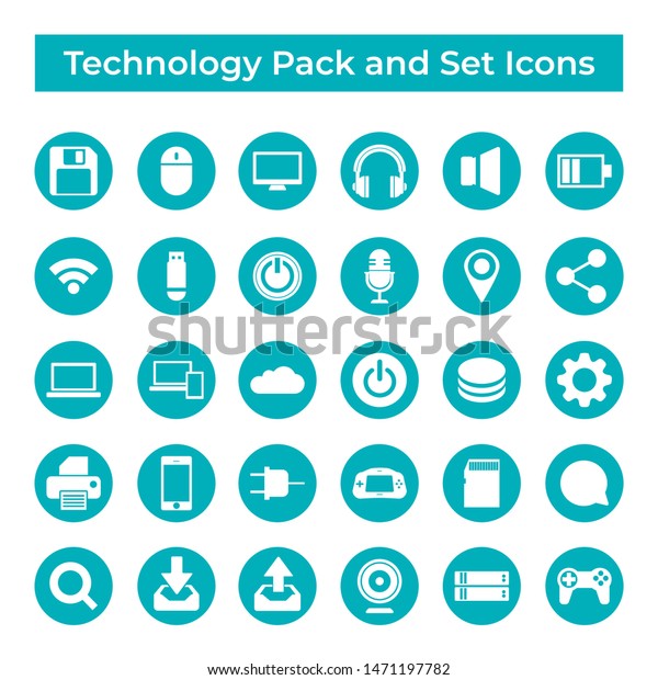 Set Vector Icons Sign Symbols Design Stock Vector (Royalty Free ...