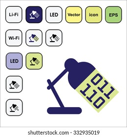 Set Vector Icons Wifi Lifi Technologies Stock Vector (Royalty Free ...