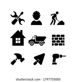 Set Vector Illustration Building Tools Construction Stock Vector ...