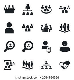 Set Vector Isolated Black Icon Hierarchy Stock Vector (Royalty Free ...