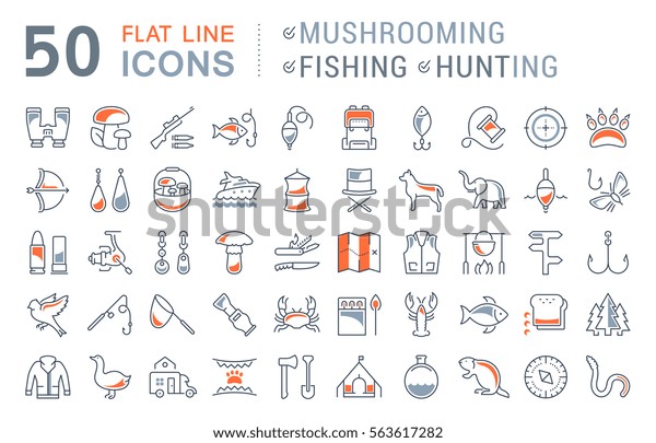 Set Vector Line Icons Sign Symbols Stock Vector (Royalty Free ...