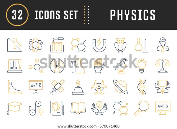 Set Vector Line Icons Sign Symbols Stock Vector (Royalty Free ...