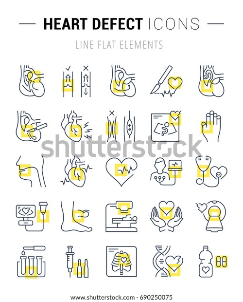 Set Vector Line Icons Sign Symbols Stock Vector (Royalty Free ...